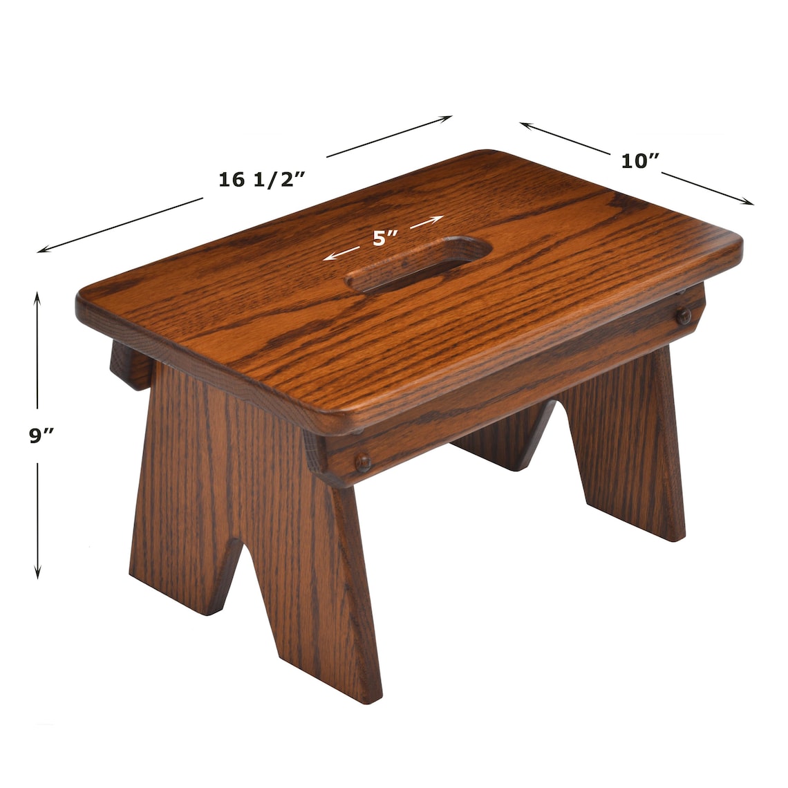 Amish Handcrafted Solid Wood Step Stool Footstool A Step Above - Etsy