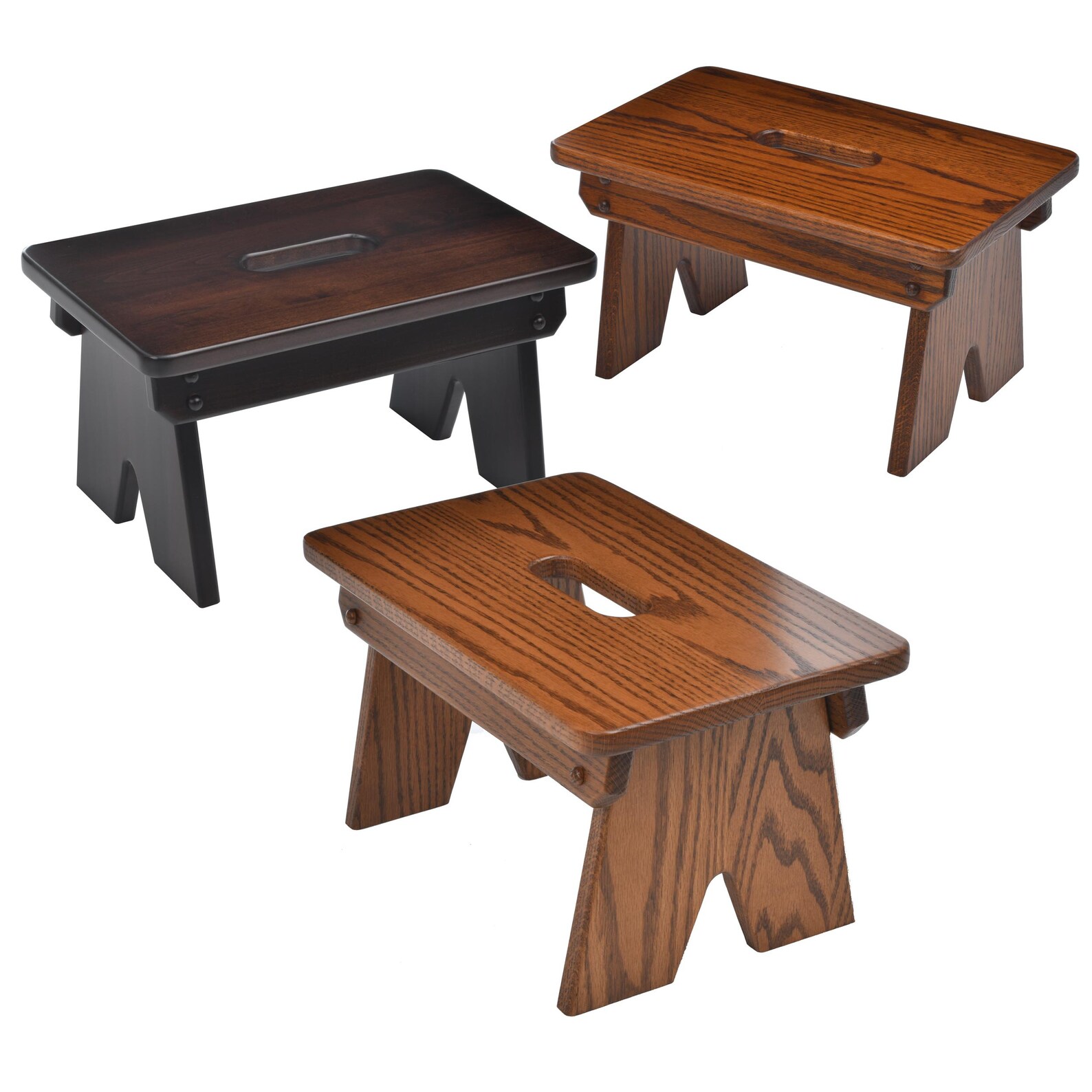 Amish Handcrafted Solid Wood Step Stool Footstool A Step Above the Rest ...