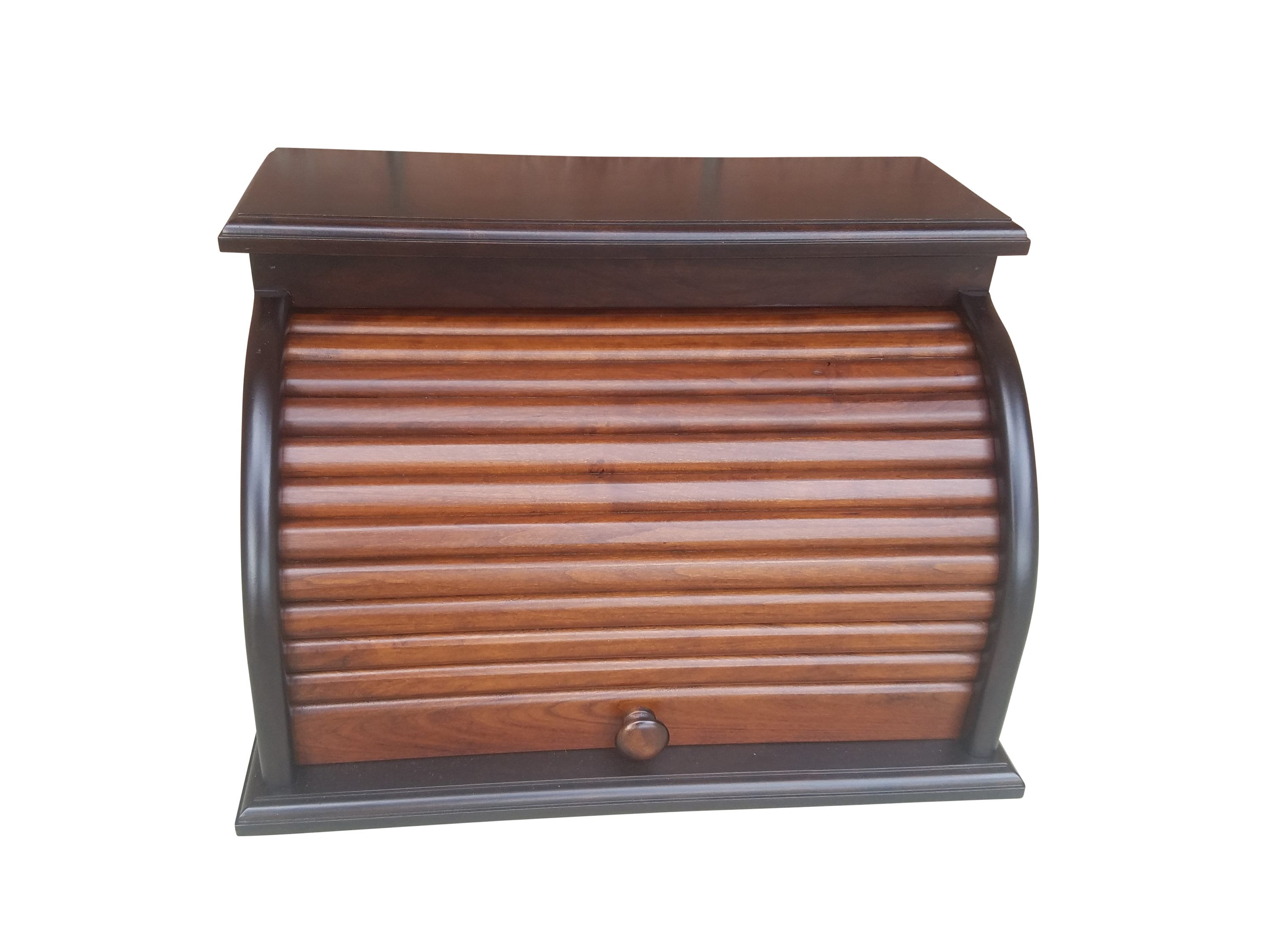 Bread Box Roll Top Amish Handcrafted Storage Solid Oak | Etsy