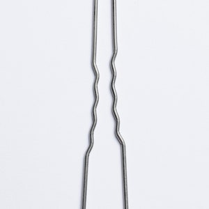 Amish Made Heavy Duty 3" Silver Crinkled Stainless Steel Hairpins Hair ...