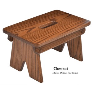 Amish Handcrafted Solid Wood Step Stool Footstool A Step Above the Rest ...