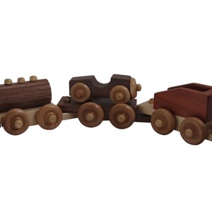 Amish Handcrafted Wooden 5pc Interlocking TOY TRAIN - Etsy