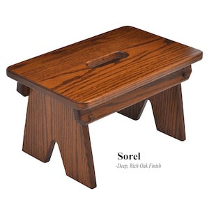 Amish Handcrafted Solid Wood Step Stool Footstool A Step Above the Rest ...