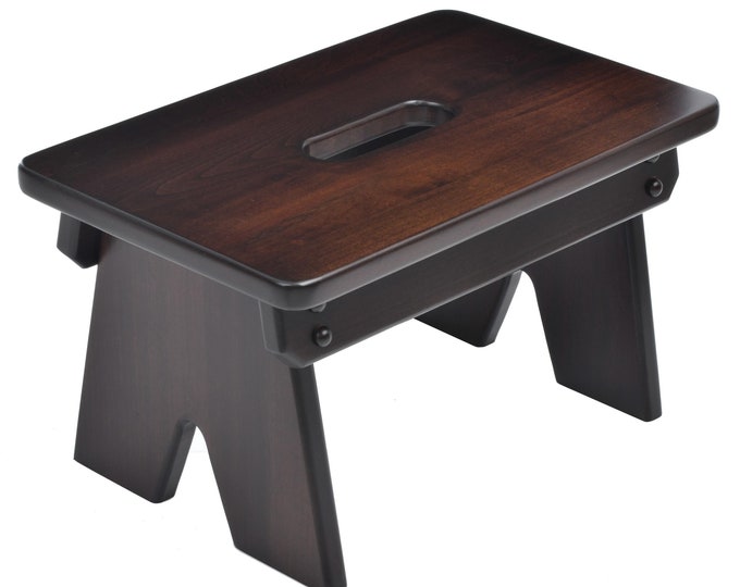 Amish Handcrafted Solid MAPLE Wood Step Stool Footstool A Step Above ...