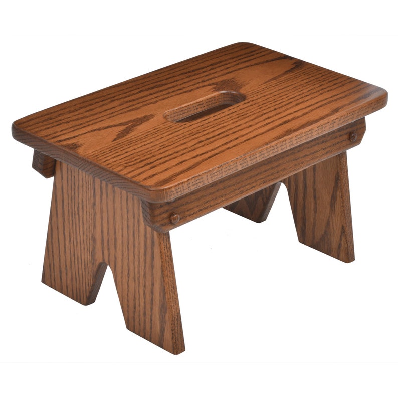 Amish Handcrafted Solid Wood Step Stool Footstool A Step Above the Rest ...