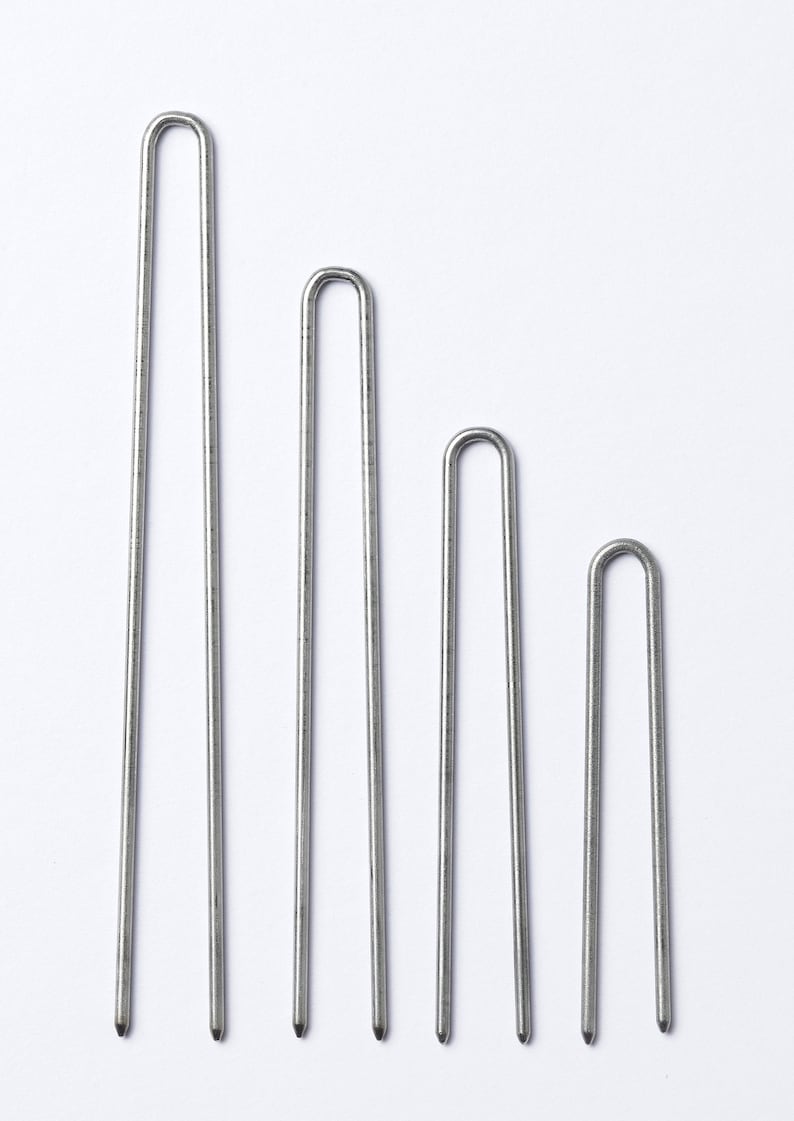 Amish Made Heavy Duty Assorted Silver Stainless Steel Hairpins 4 PACKS ...