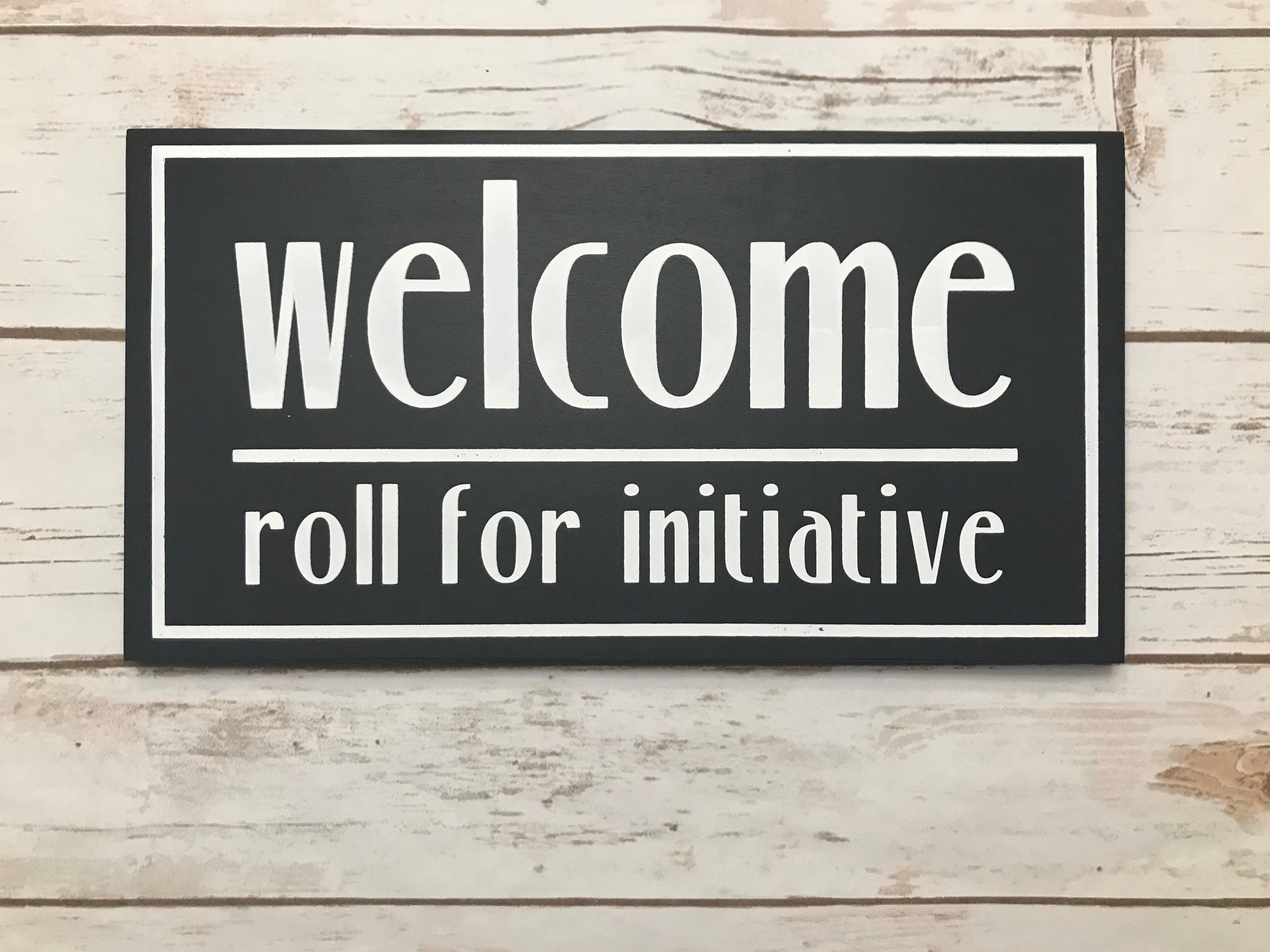 Hand Painted Welcome Roll For Initiative Sign / DnD Sign / DnD | Etsy