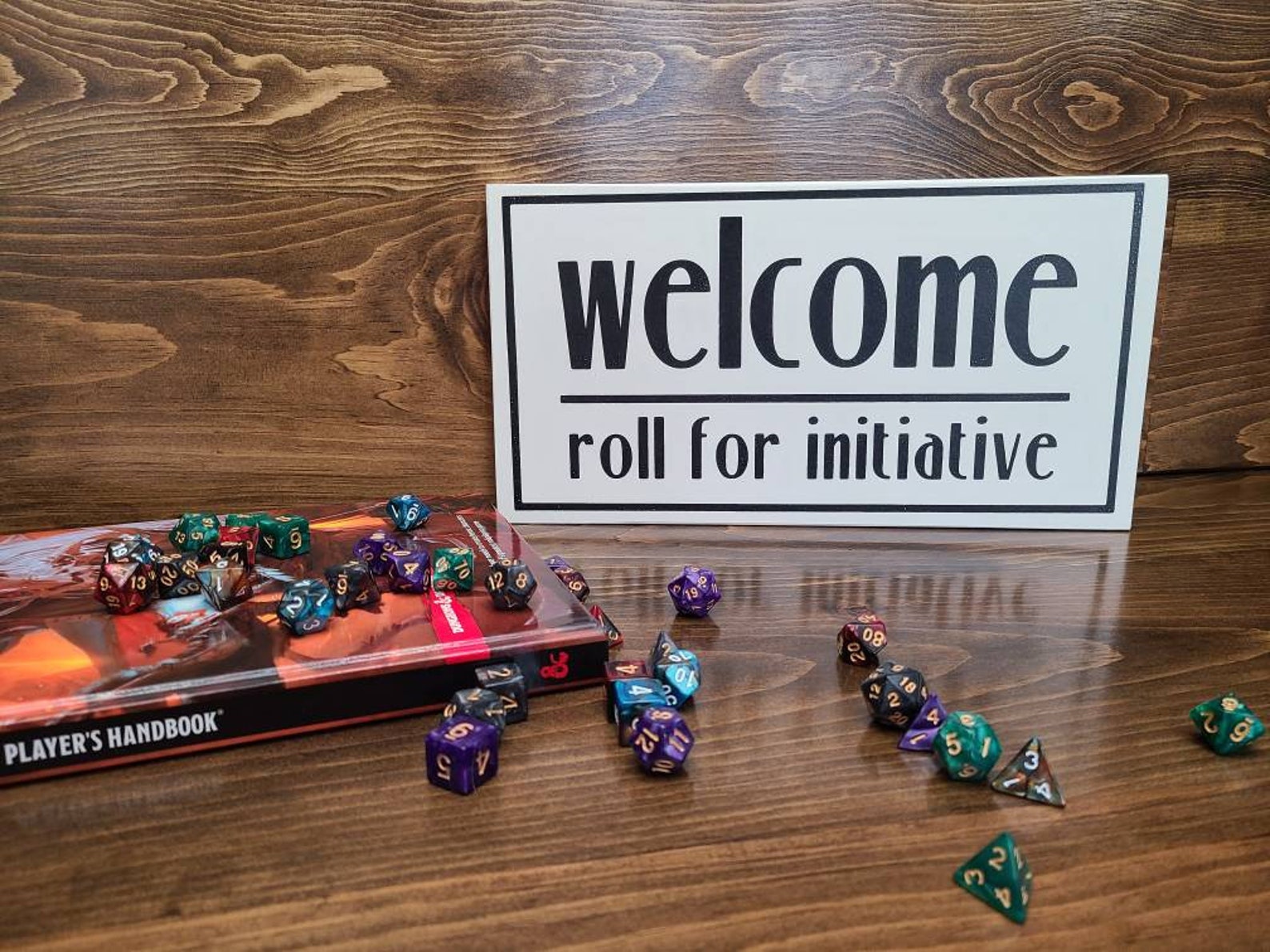 Hand Painted Welcome Roll for Initiative Sign / DND Sign / DND - Etsy