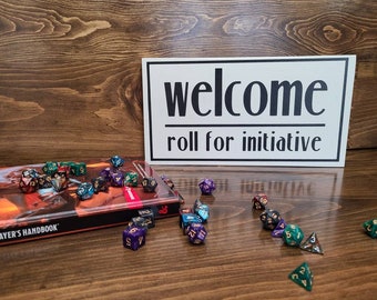 Roll Initiative Sign - Etsy