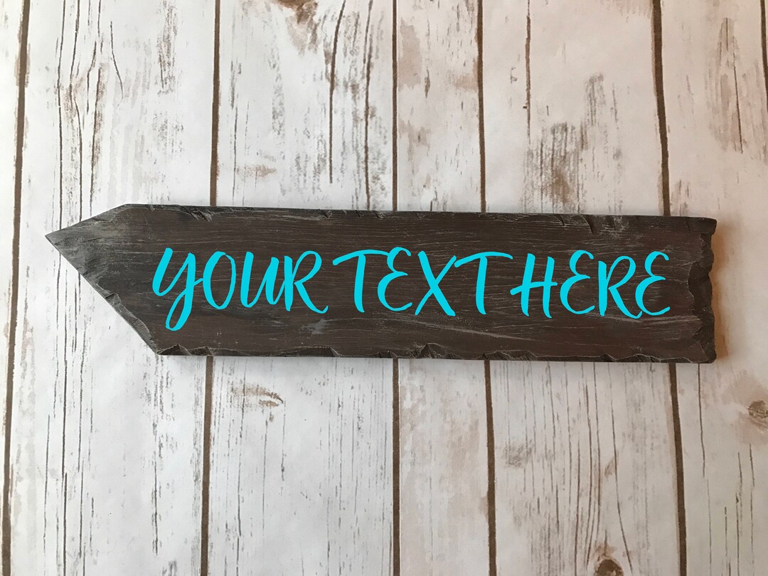 Custom Rustic Hand Painted Directional Sign - Etsy
