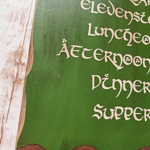 Vintage Style Hand Painted Hobbit Meals Sign / Nerd Decor - Etsy