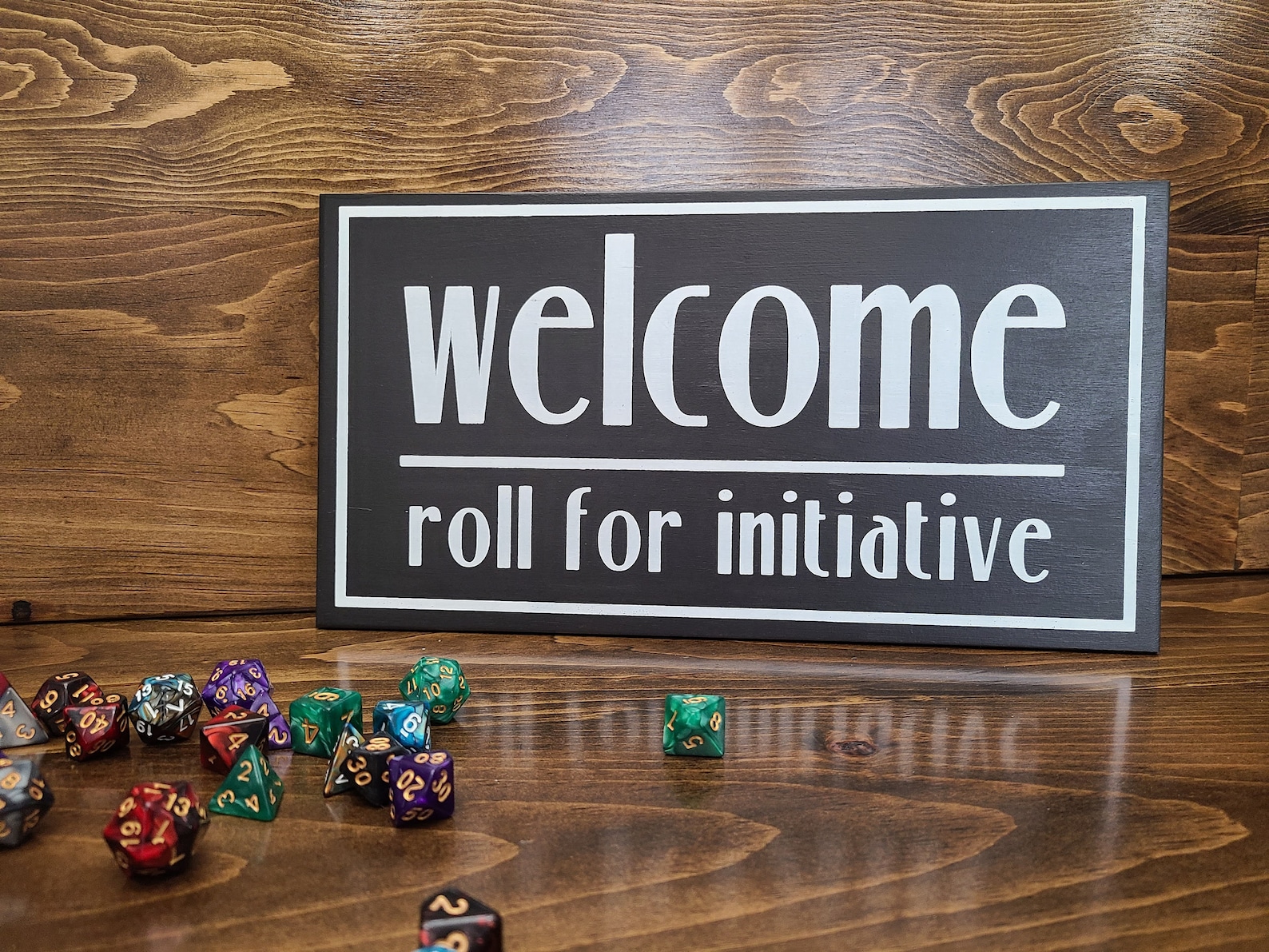 Hand Painted Welcome Roll For Initiative Sign / DnD Sign / DnD | Etsy