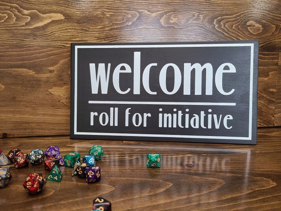 Hand Painted Welcome Roll for Initiative Sign / Dnd Sign / Dnd - Etsy