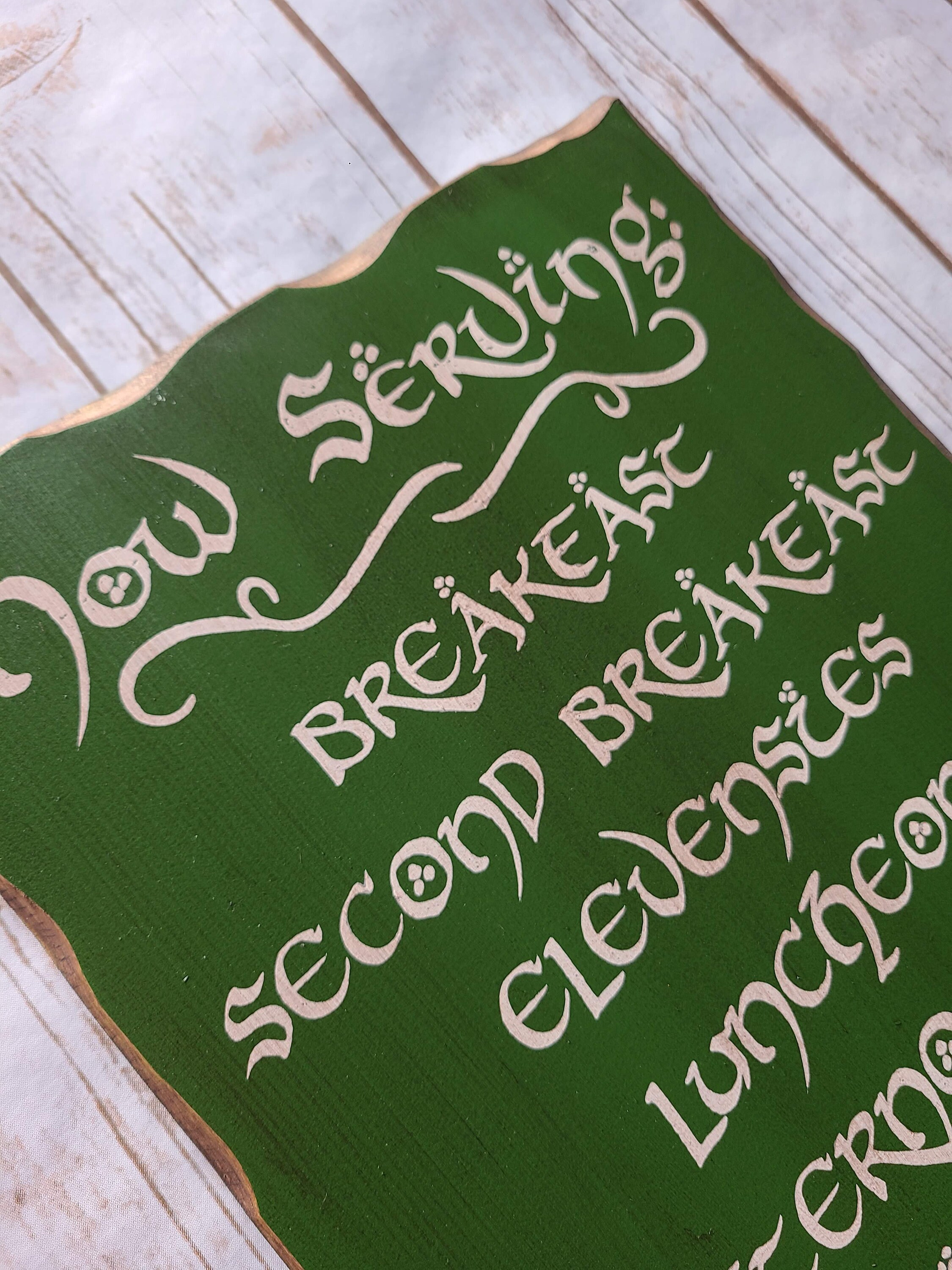 Vintage Style Hand Painted Hobbit Meals Sign / Nerd Decor - Etsy