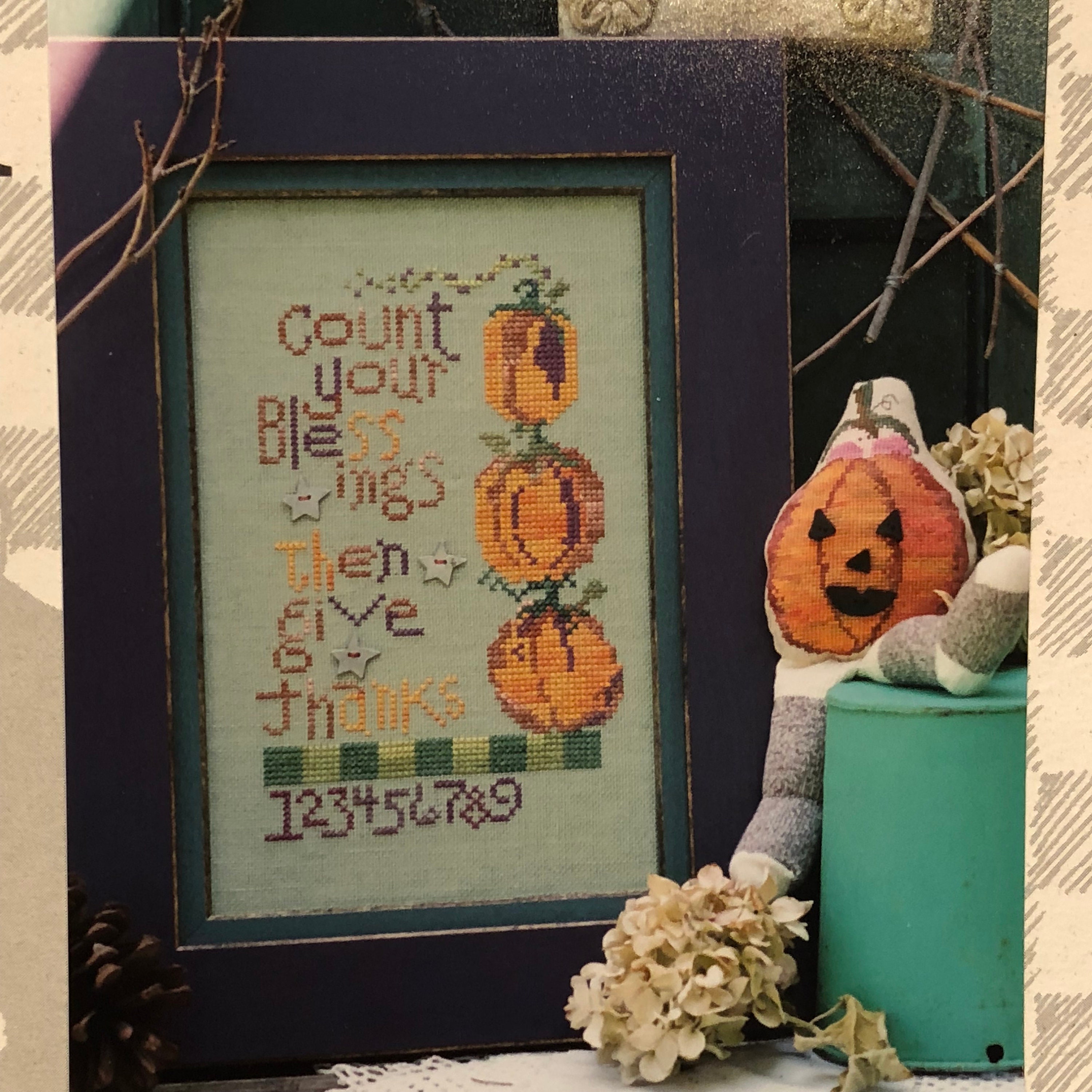 Sisters and Best Friends Counted Cross Stitch Pattern/ Punkin' Head ...