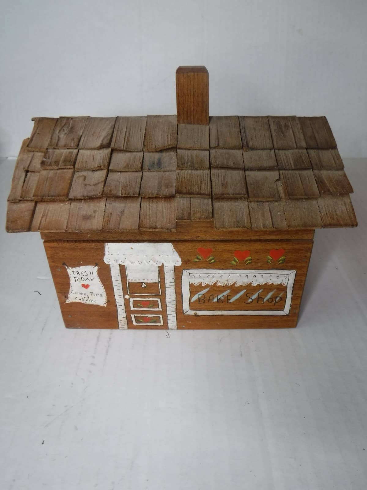 Vtg Wood House Box W/handwritten/clipped Etc Recipes - Etsy