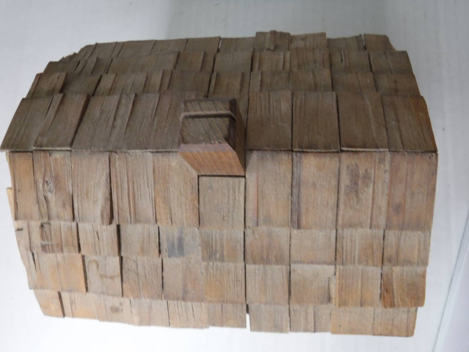 Vtg Wood House Box W/handwritten/clipped Etc Recipes - Etsy