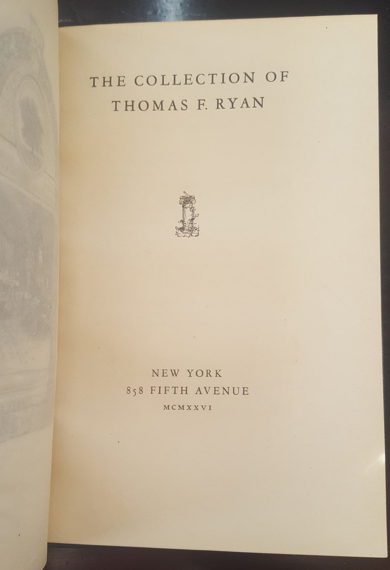 The Collection of Thomas F. Ryan - Privately Printed - 1926 - Etsy
