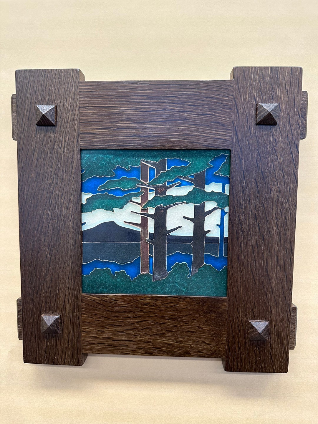 6x6 Tile Frame, Craftsman/mission Style Frame, Arts and Crafts, Quarter ...