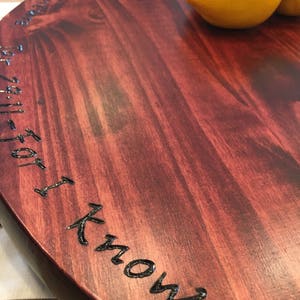 Wood Lazy Susan/serving Tray/engraved Letters/personalized Gift/table ...