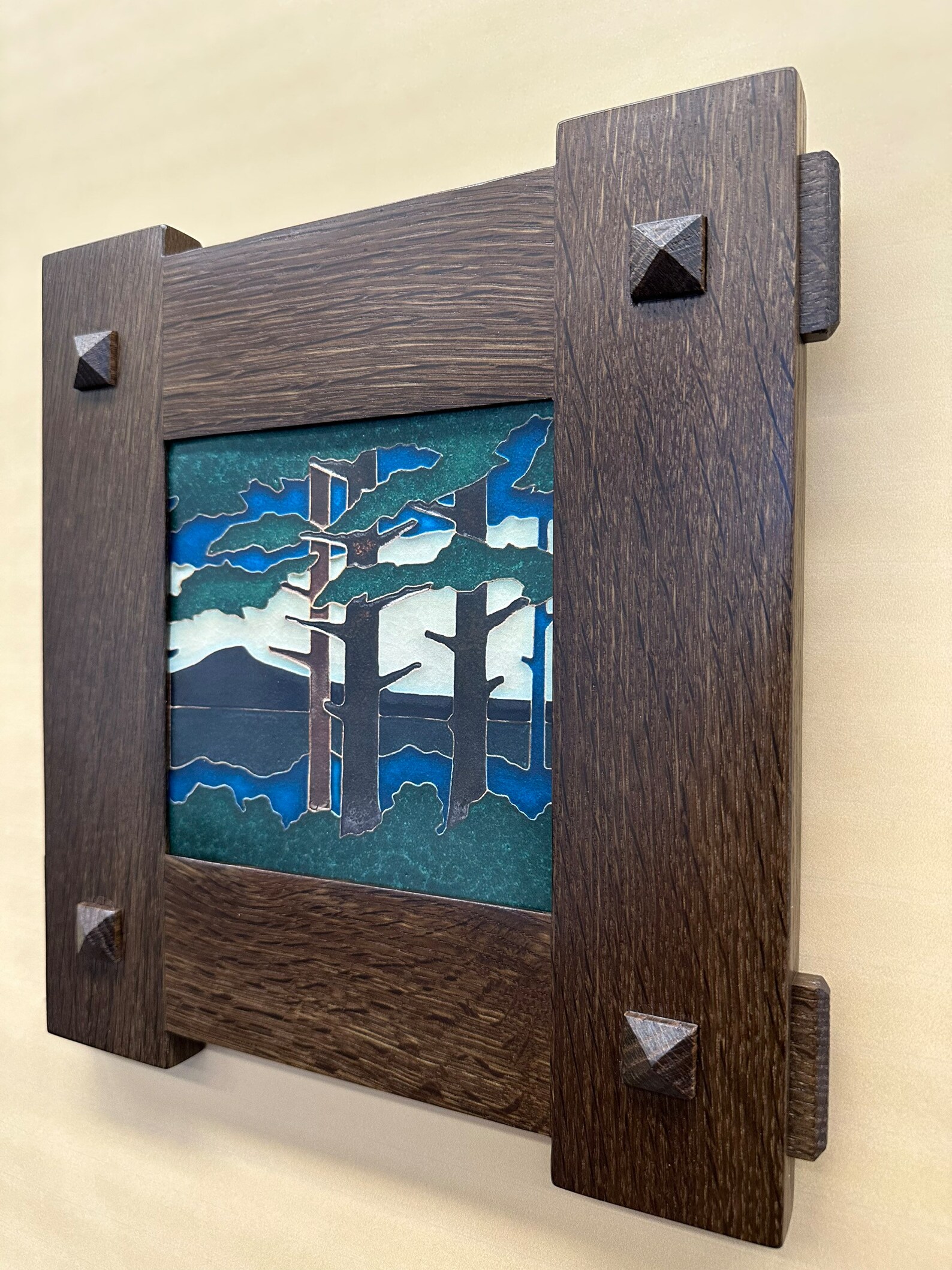 6x6 Tile Frame, Craftsman/mission Style Frame, Arts and Crafts, Quarter ...