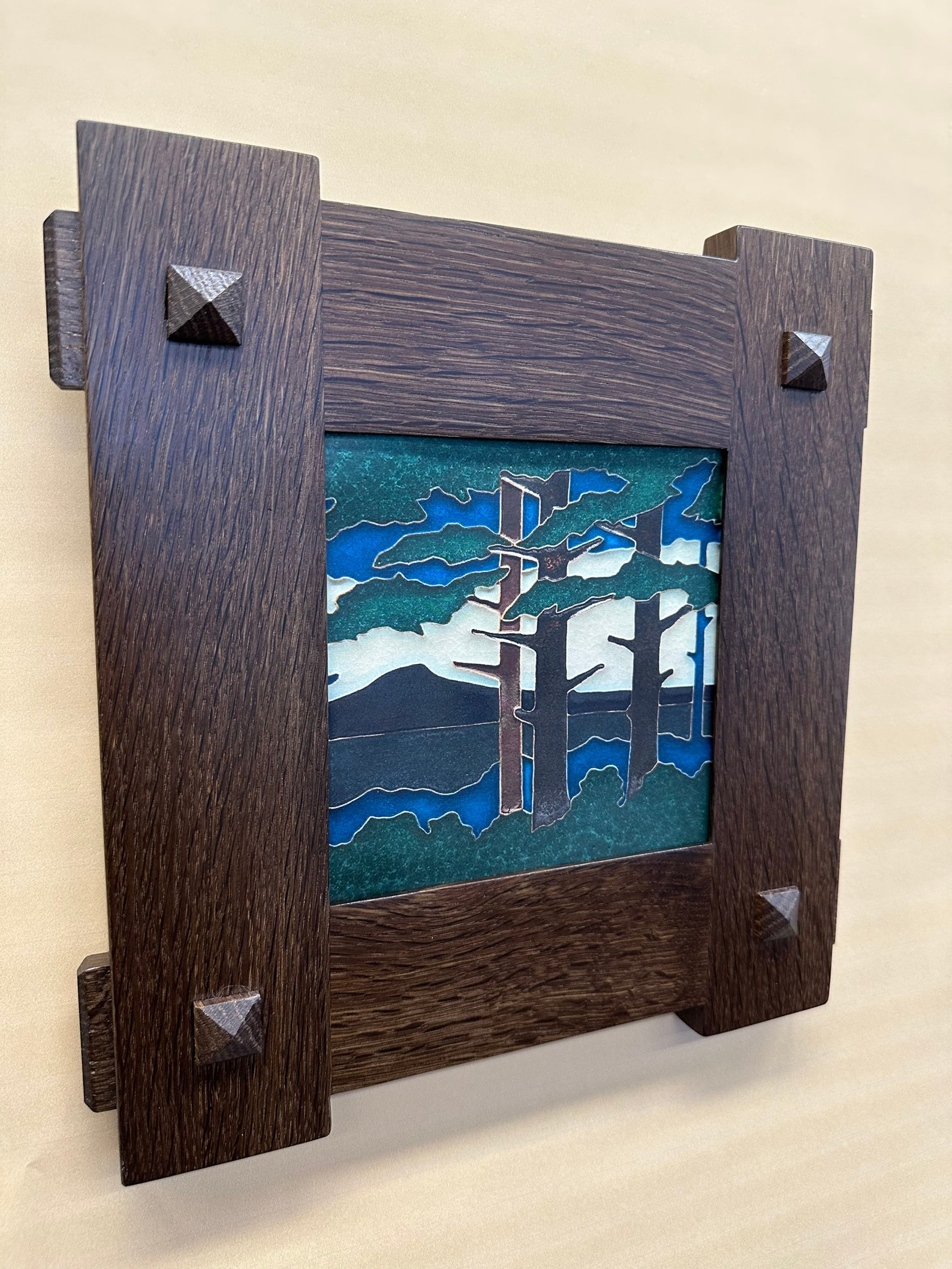 6x6 Tile Frame, Craftsman/mission Style Frame, Arts and Crafts, Quarter ...