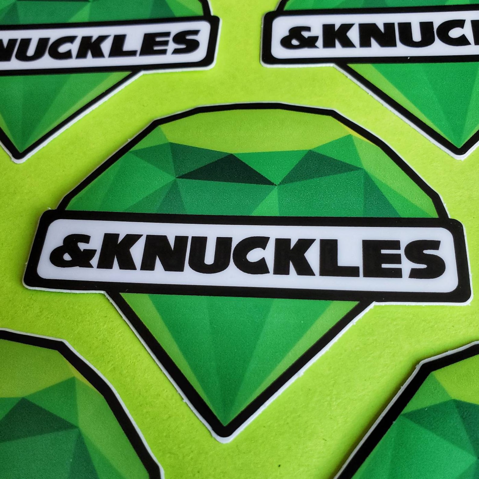 And Knuckles Vinyl Sticker &knuckles Sonic the Hedgehog | Etsy