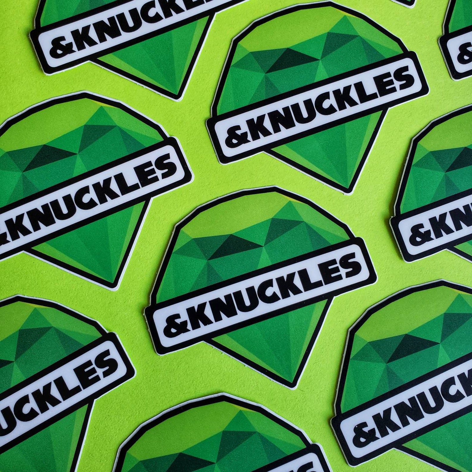 And Knuckles Vinyl Sticker &knuckles Sonic the Hedgehog | Etsy