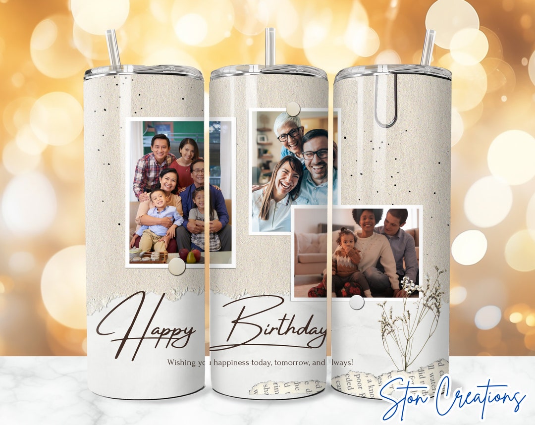 Add Your Own Photo Tumbler Wrap, Photo Collage Tumbler, Self Editable ...