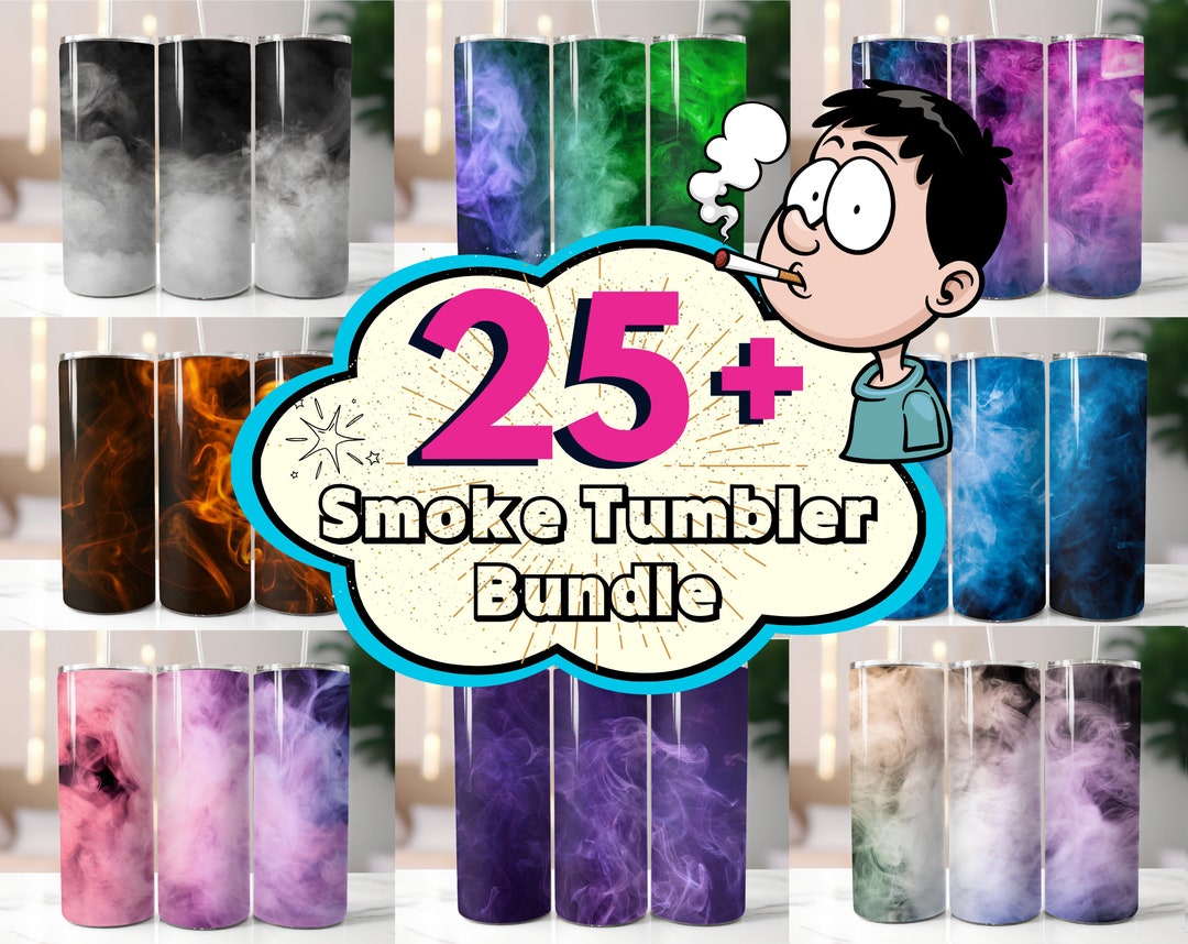 25+ Smoke Tumbler Wrap Bundle, Smoke Sublimation, 20 Oz Tumbler, Smoke ...