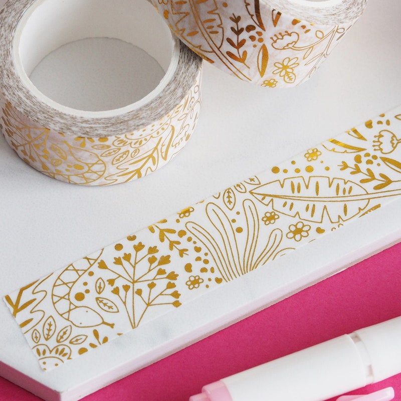 Gold Washi Tape - Etsy