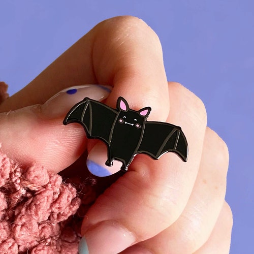 Little Bat Enamel Pin - Etsy UK