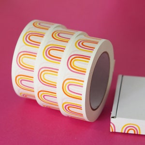 ON SALE: Rainbow Recyclable Parcel Tape - Etsy UK