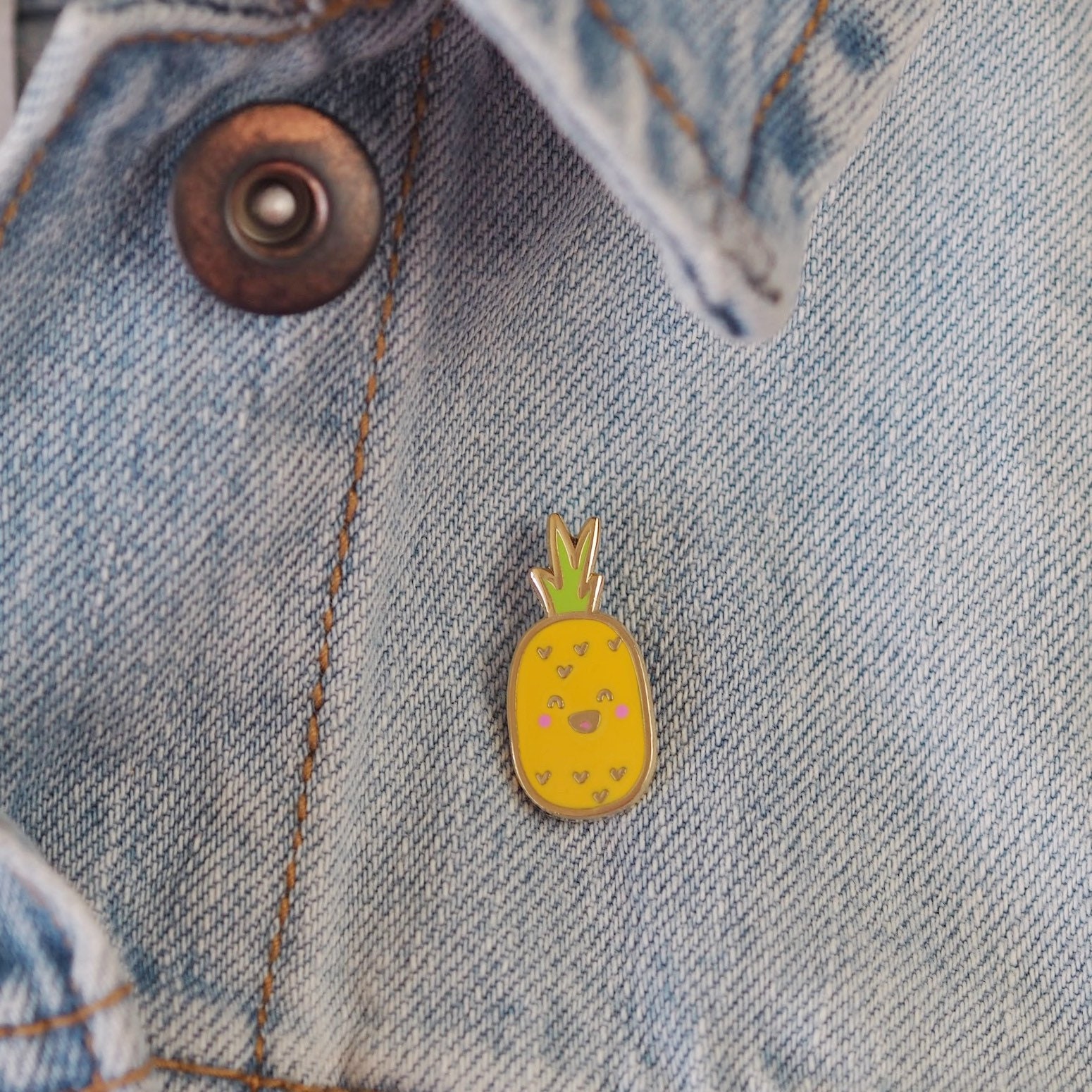 Pierre the Pineapple Enamel Pin | Etsy