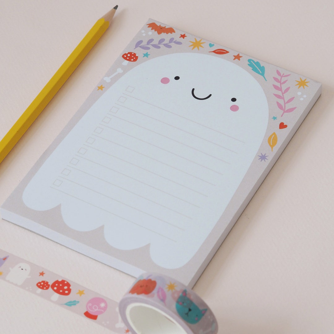 A6 Mini Ghost To-do List Halloween Notepad - Etsy