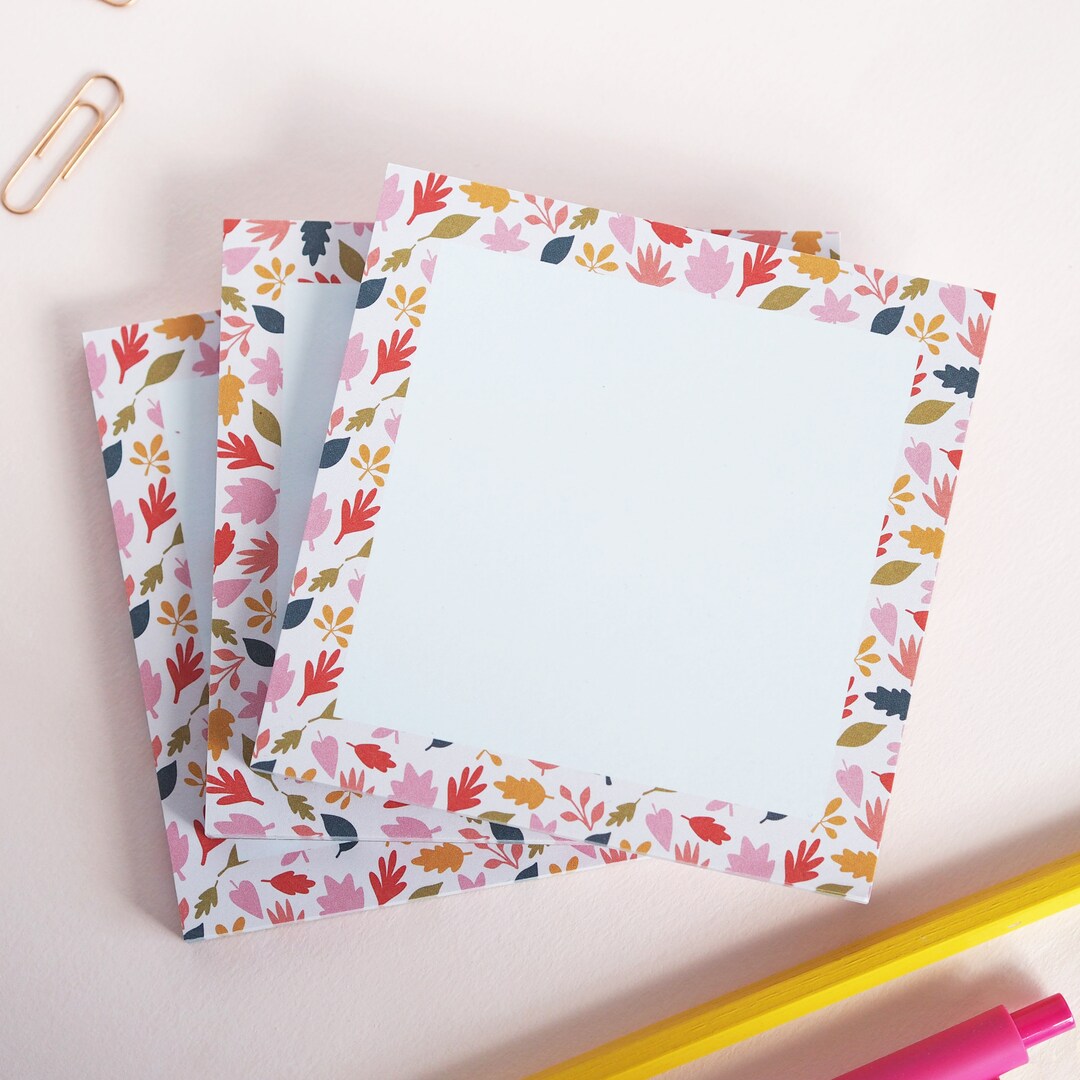Forest Foliage Square Notepad - Etsy
