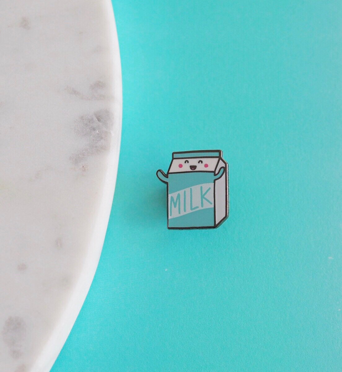 Milk Carton Enamel Pin Etsy
