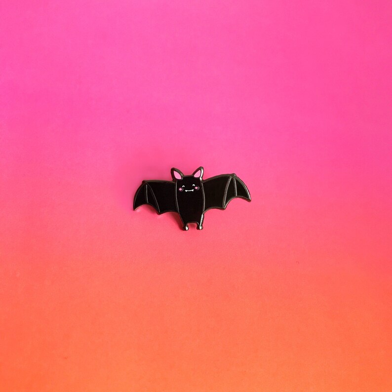 Little Bat Enamel Pin - Etsy UK
