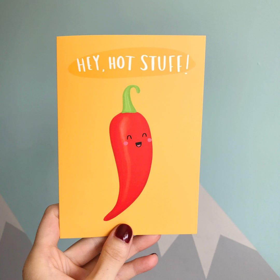 Hot Stuff Card - Etsy