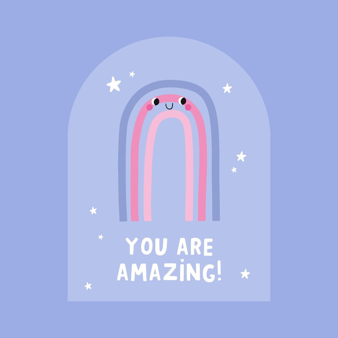 You Are Amazing Rainbow Window Sticker | Etsy