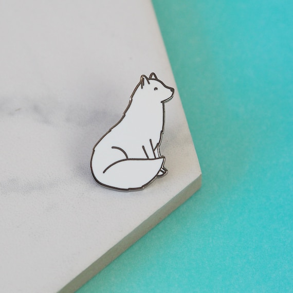 Wolf Enamel Pin | Etsy