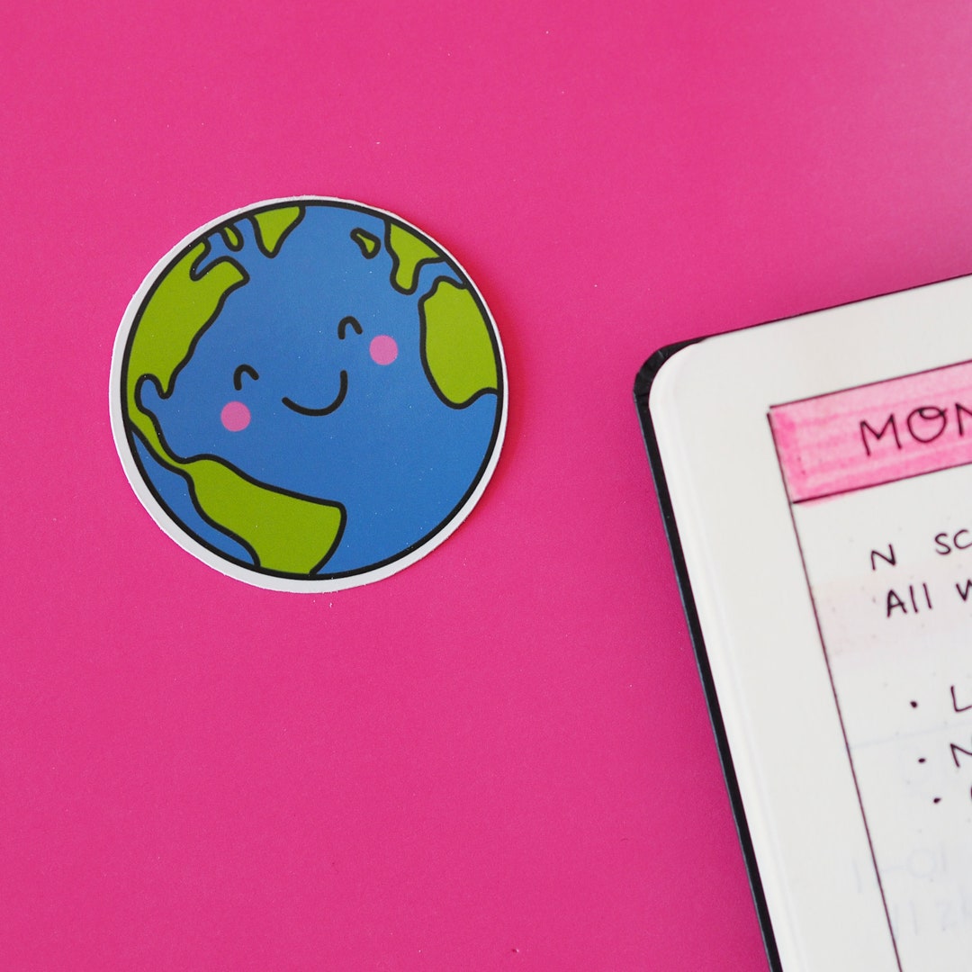 Earth Sticker - Etsy