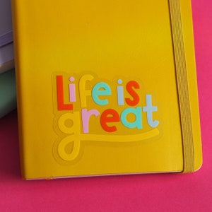Life is Great Clear Sticker - Etsy
