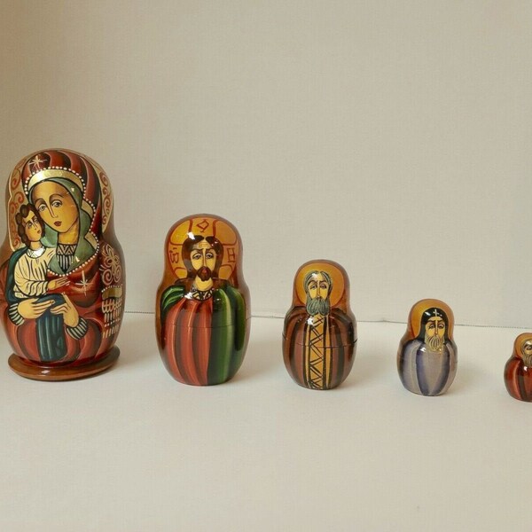 Russian Nesting Dolls Religious - Etsy
