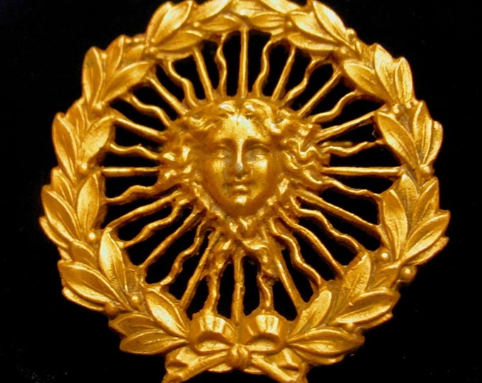 Vintage ALVA MUSEUM Signed METHUSA Greek Mythology Matte Gold Laurel ...