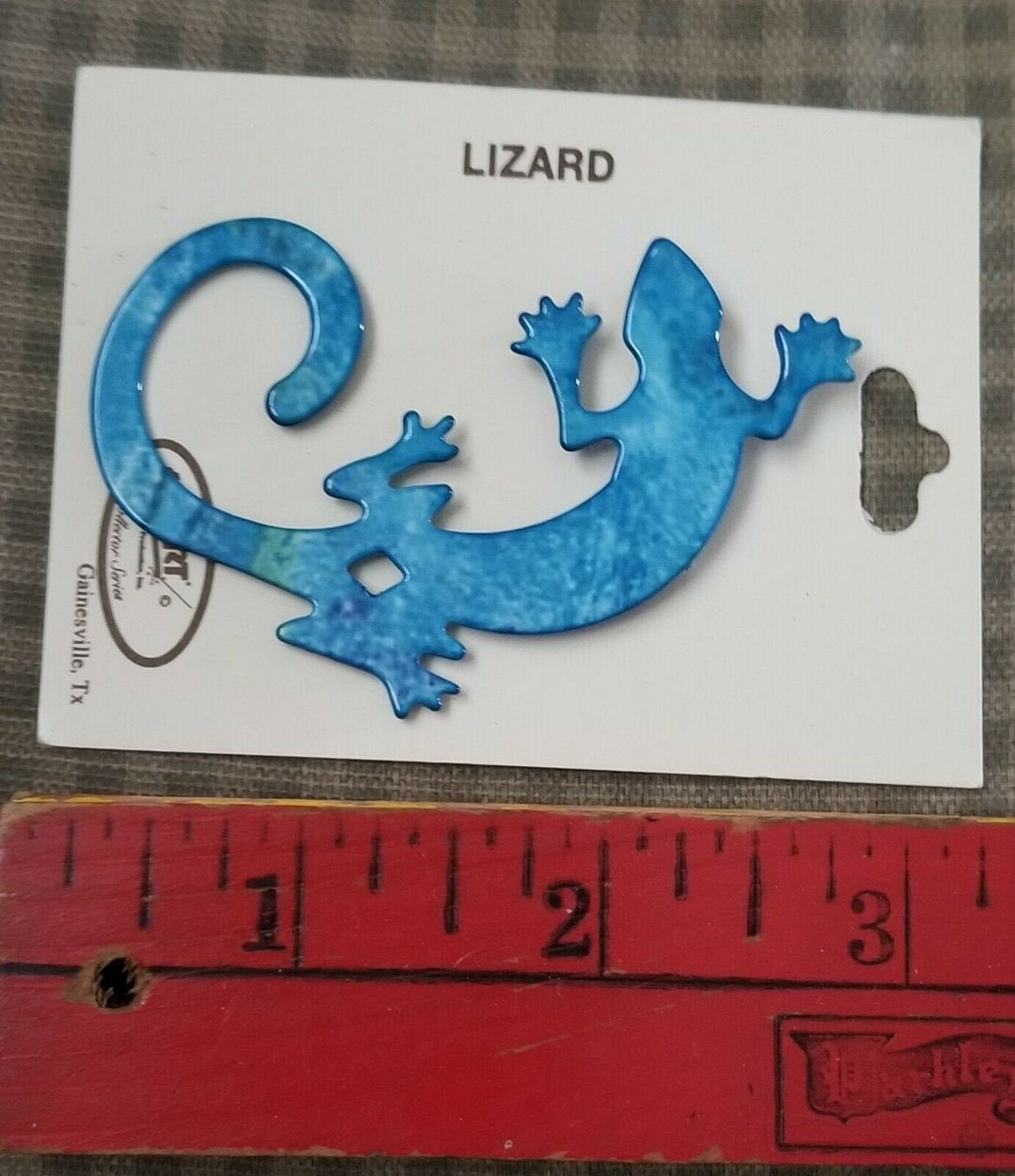 Vintage LAZART Laser Cut Turquoise Enamel Lizard Gecko Mixed Metal ...