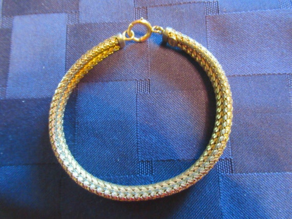 Vintage Christian Dior by Henkel Grosse Germany Signed 120 12K Gold Filled Mesh Bangle Cuff Bracelet Women s Designer Costume Jewelry Etsy