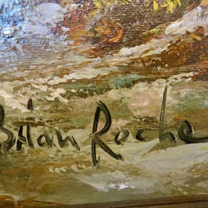 Brian Roche 22x18 Framed Signed Original Oil Painting on Canvas ...