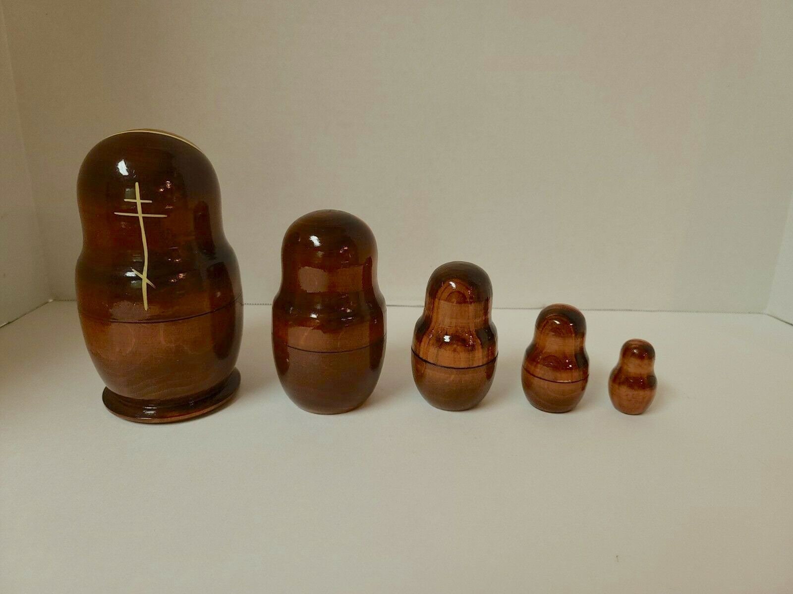 Vintage Russian 5 Nesting Dolls Matryoshka Authentic Hand | Etsy
