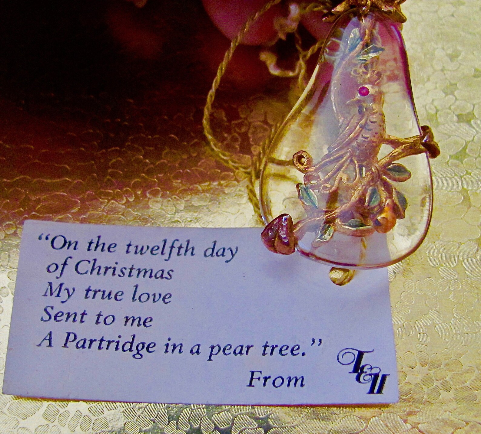 Rare Book Piece TANCER II Signed Gold Partridge in A Pear Tree - Etsy